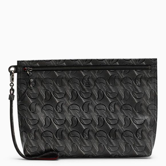 Christian Louboutin | Bags | Christian Louboutin Black Toile Mono Cl ...